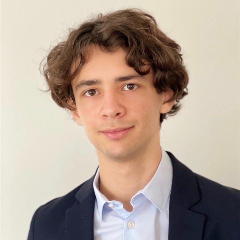 Oxford student Gaspard on his Oxford Strategy Challenge project with a ...